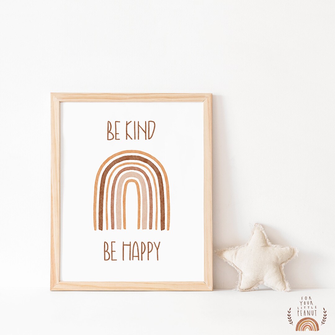 Be Kind Nursery Wall Art Nursery Decor Printable Wall Art - Etsy