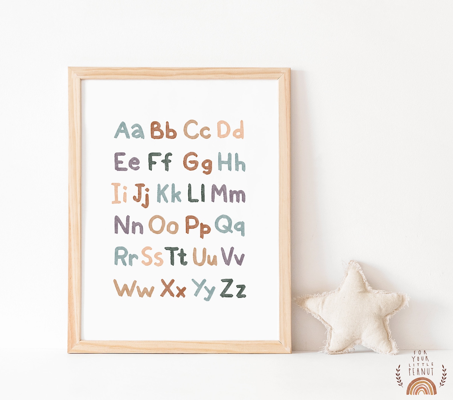 ABC Alphabet Nursery Poster, Kids Room Decor (digital Print) - Etsy