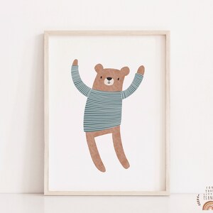 Bear Nursery Print Nursery Wall Art Nursery Decor Printable - Etsy