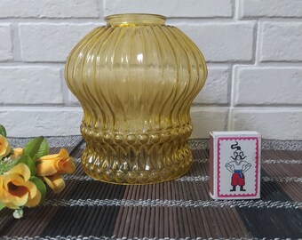Amber Glass Light Lamp Shade - Etsy