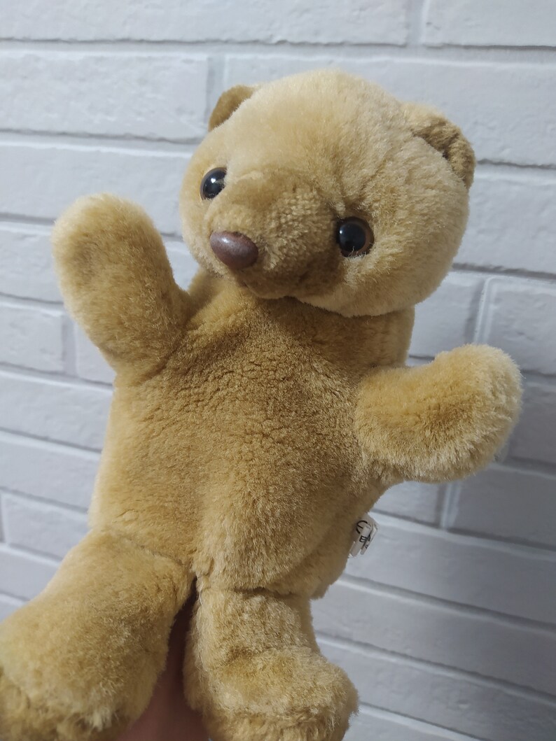 Vintage Full Body Teddy Bear Hand Puppet/theater Glove Puppet/animal ...