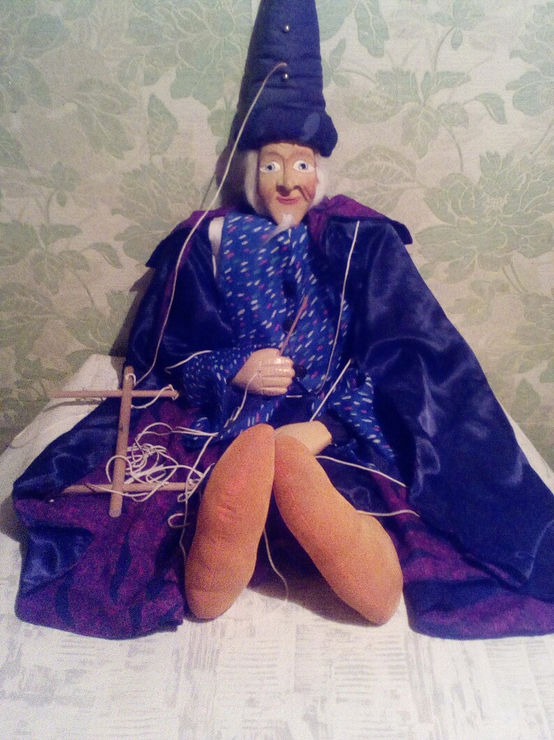 Vintage Handmade Large Size Marionette Puppet/wood and Textile - Etsy