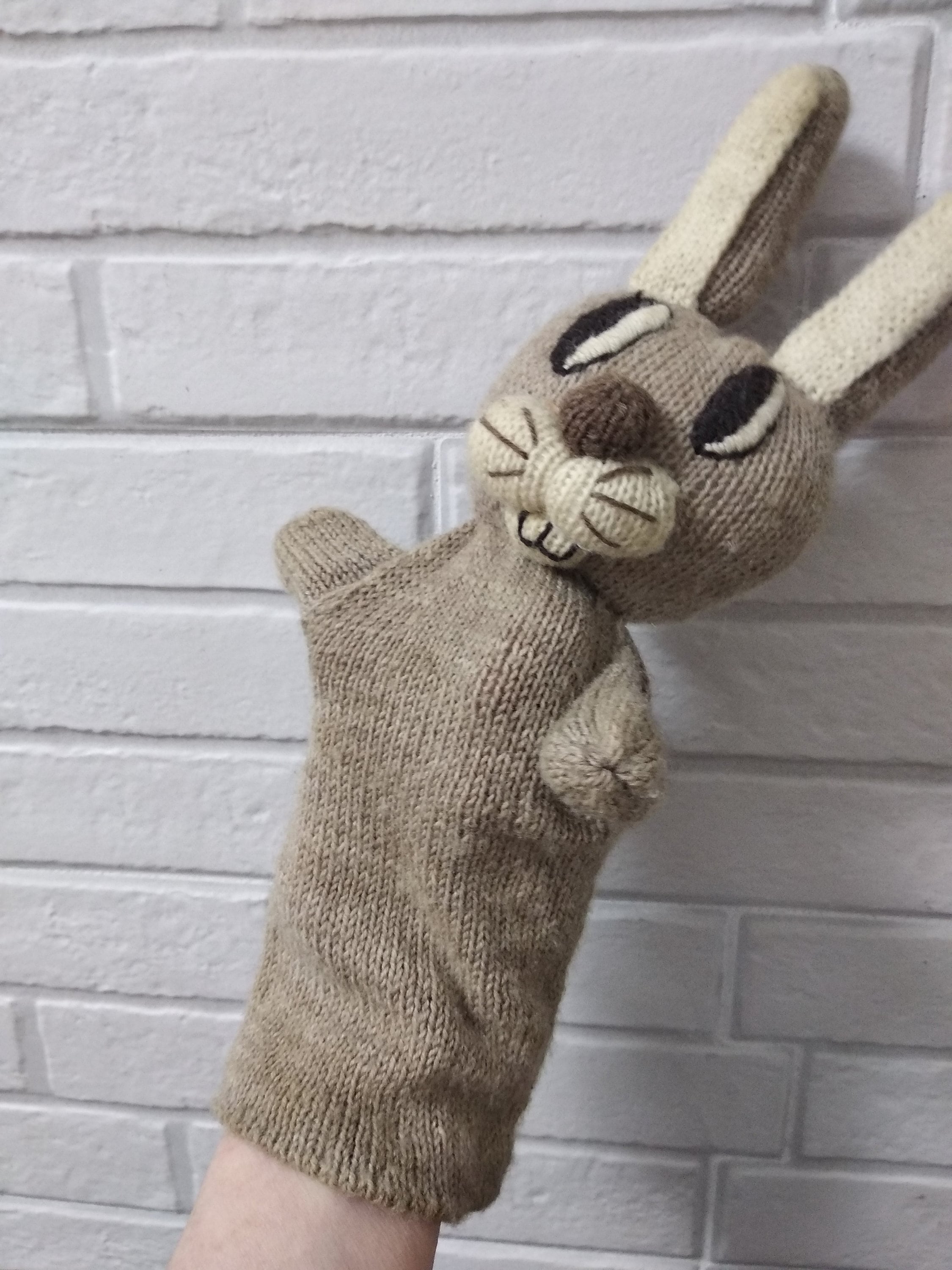 Vintage Knitted Bugs Bunny Hand Puppet/bunny Glove - Etsy