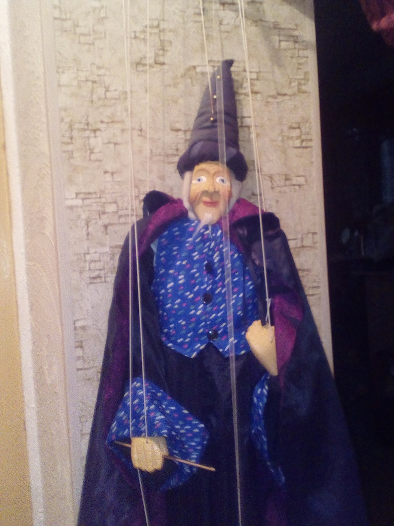 Professional Marionette Puppet/ Wizard or Magician Puppet with | Etsy