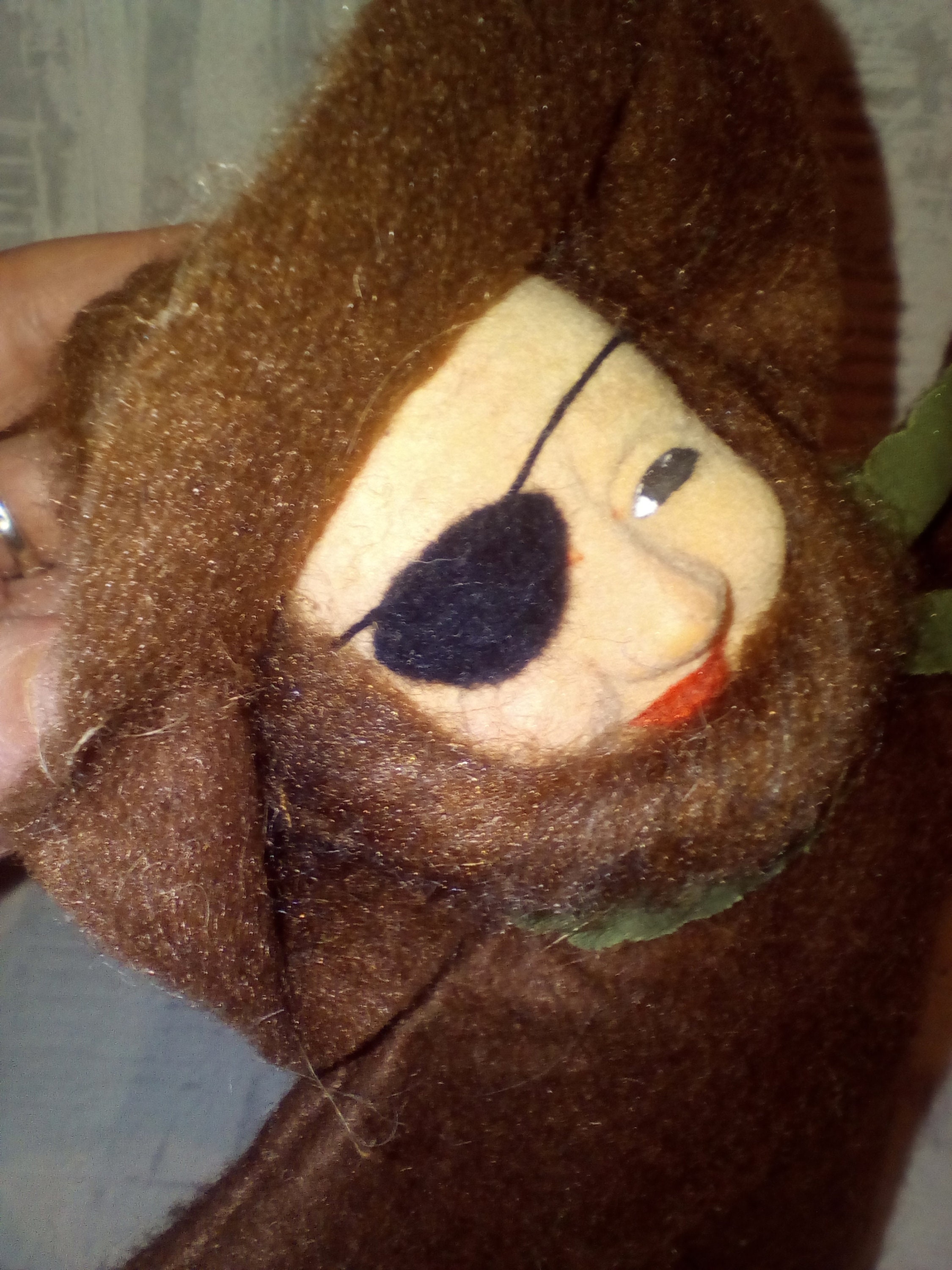 Felt Hand Glove Puppet/robber Puppet/pirate Puppet/bearded Man - Etsy