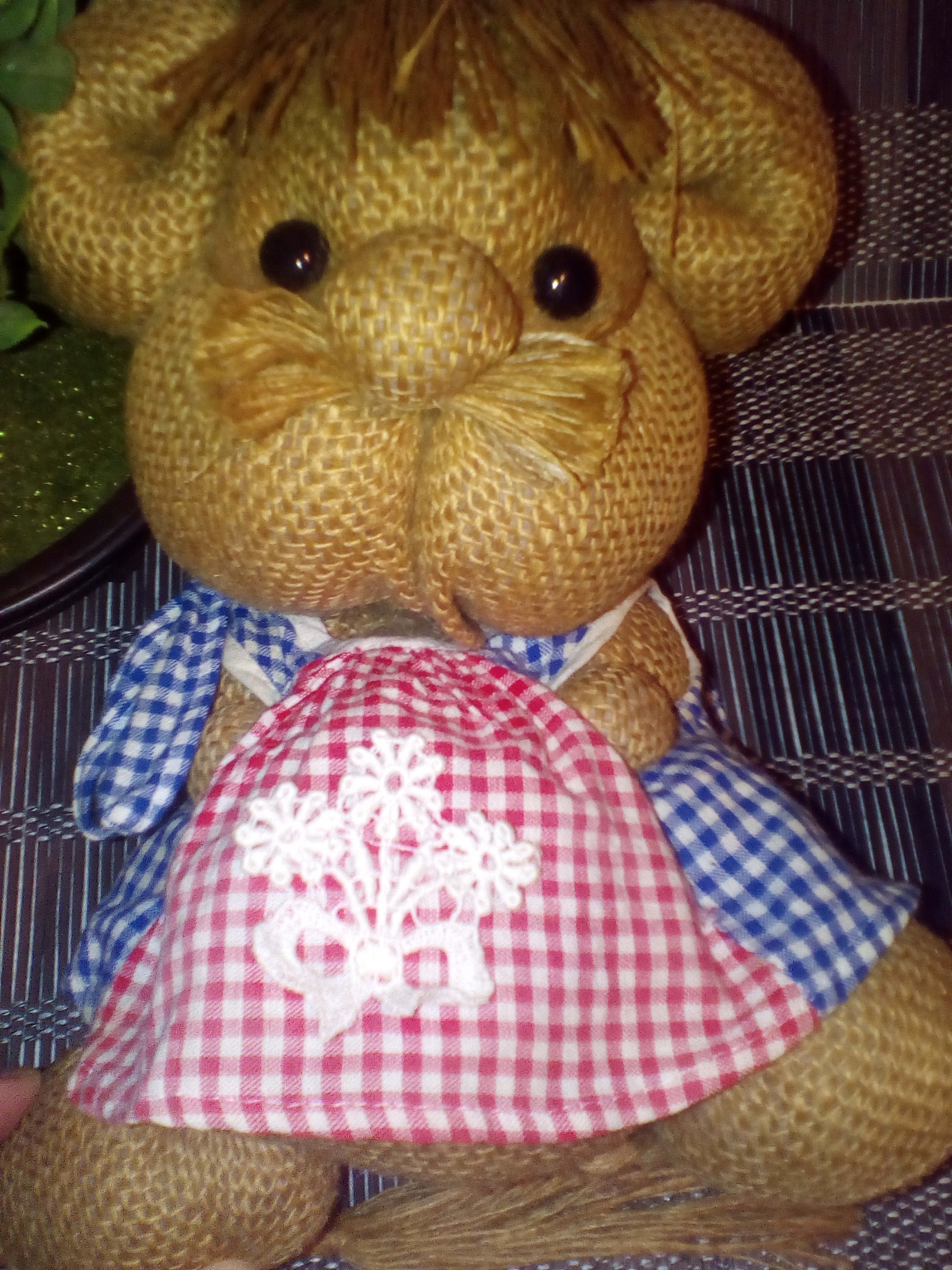 Big Handmade Burlap Mouse/Stuffed Sackcloth Toy/Kitchen Decor/ Rustic ...