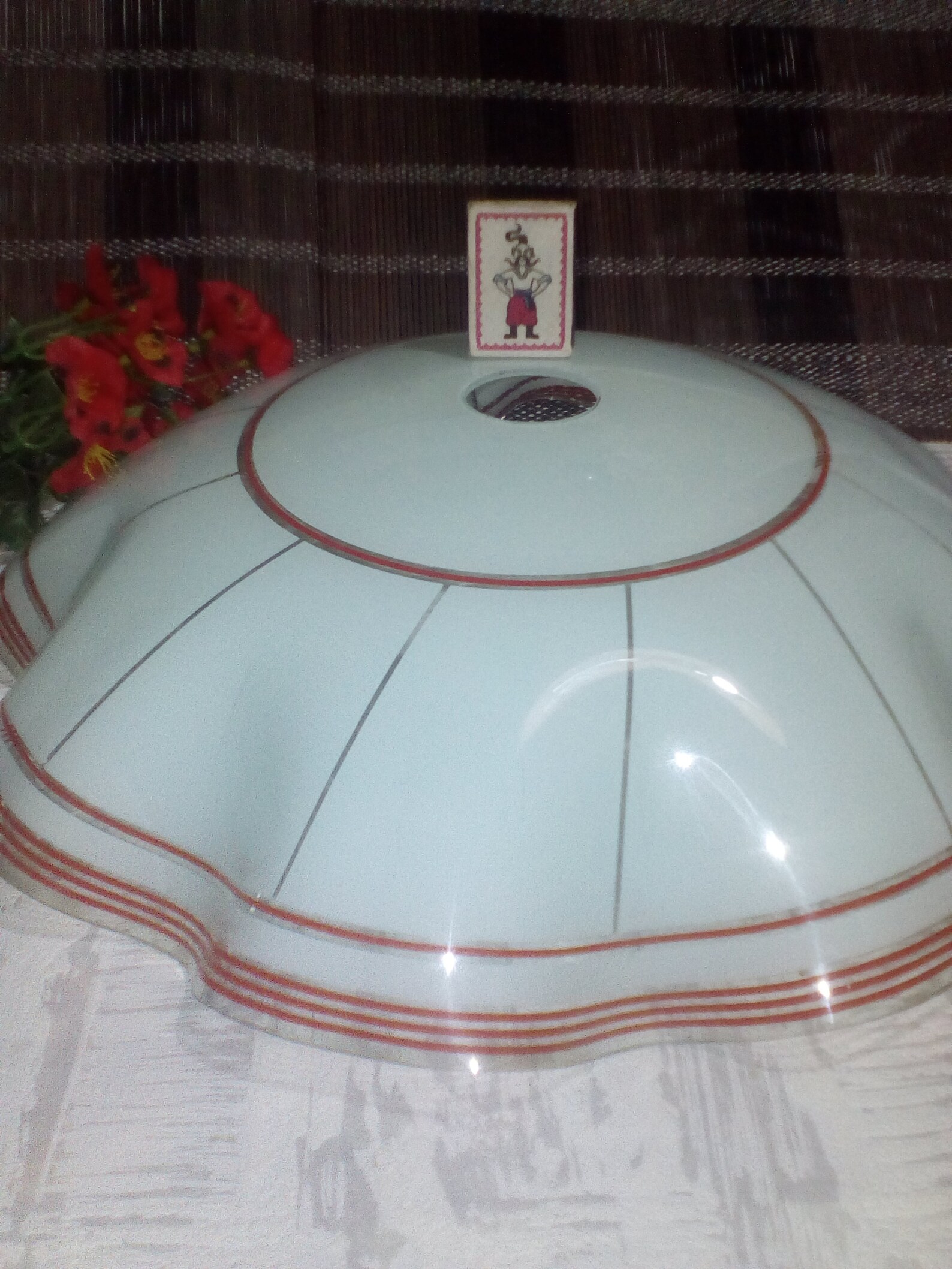 Vintage Ruffle Glass Ceiling Pendant/handkerchief Pendant Light ...