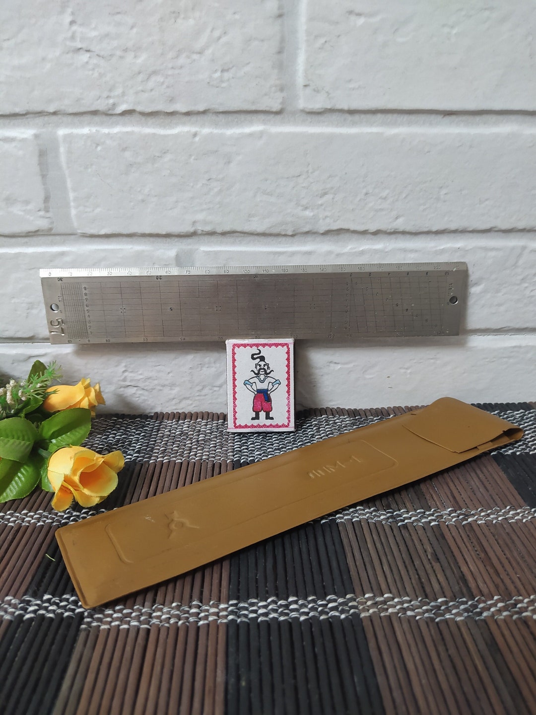 Vtg Metal Geodetic Ruler/soviet LPM-1 Survey Transverse Scale Ruler ...