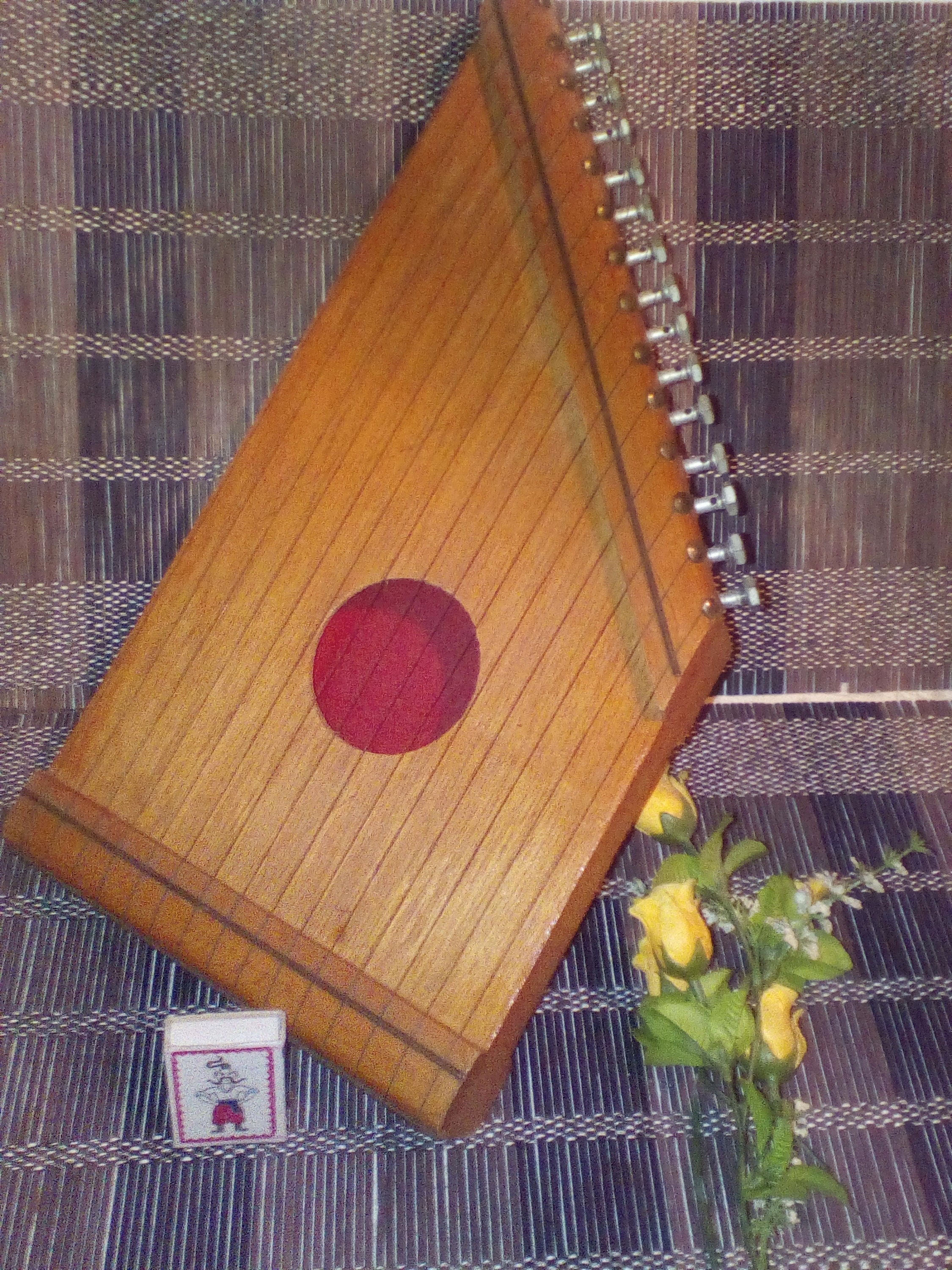 Vintage Handmade 15 String Wooden Lap Harp/colombina-type Harp/zither ...