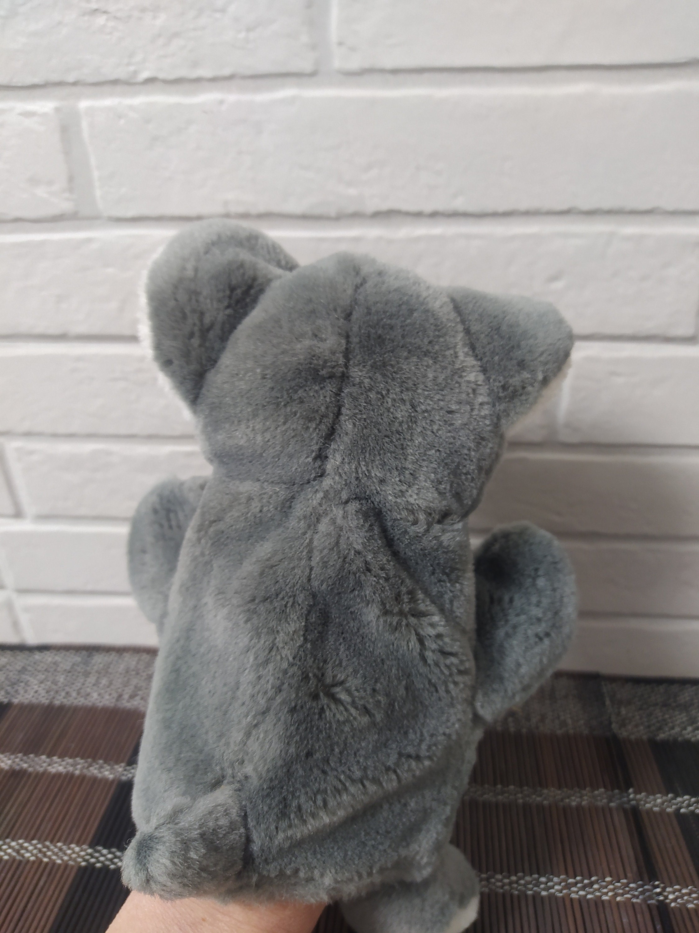 Vintage Full Body Teddy Bear Hand Puppet/plush Gray Bear Glove Puppet ...