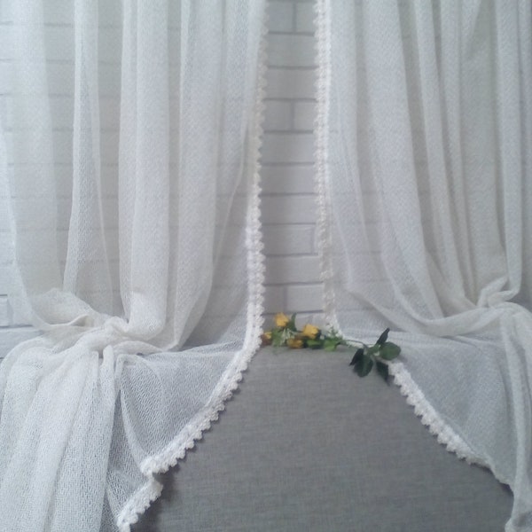 French Lace Curtains - Etsy