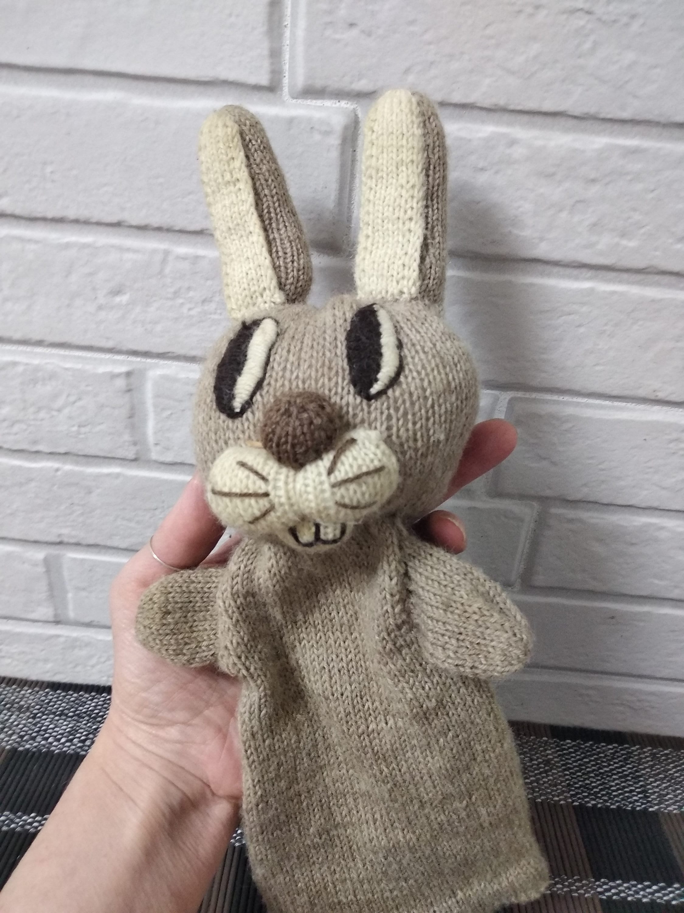 Vintage Knitted Bugs Bunny Hand Puppet/bunny Glove - Etsy