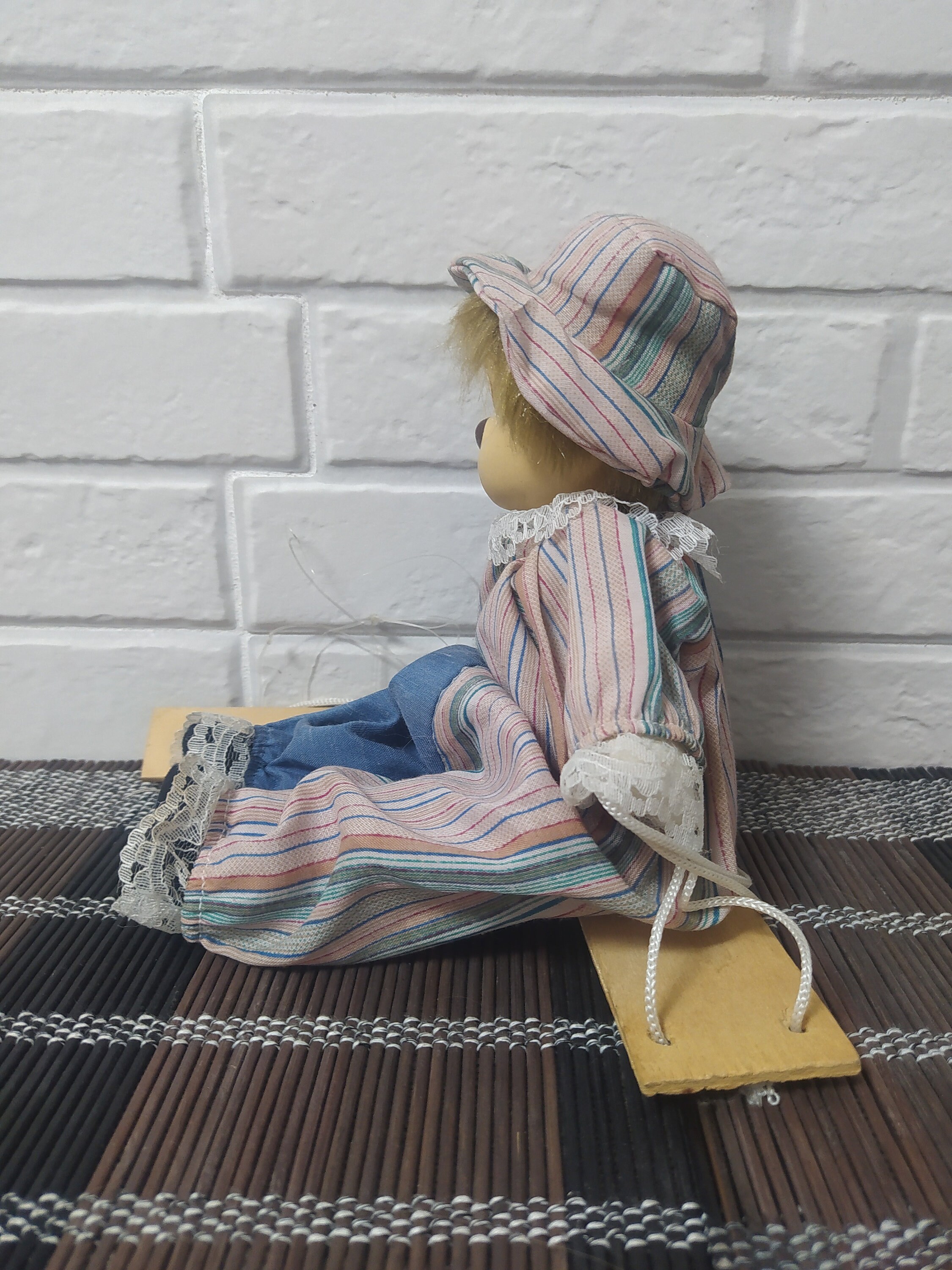 Vintage Swinging Kim-puppe KKK Sad Clown Doll/porcelain Hand-painted ...