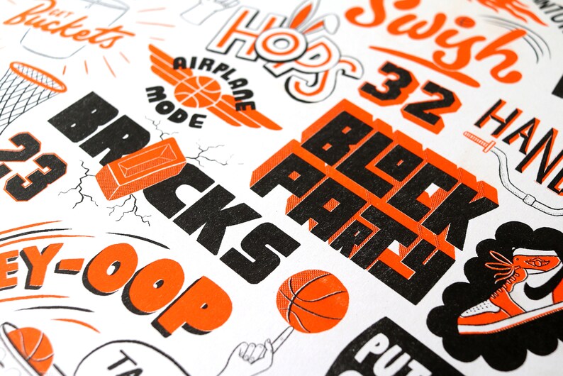 Basketball Lingo Poster - Etsy