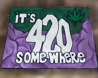 420 Canvas Painting - Etsy