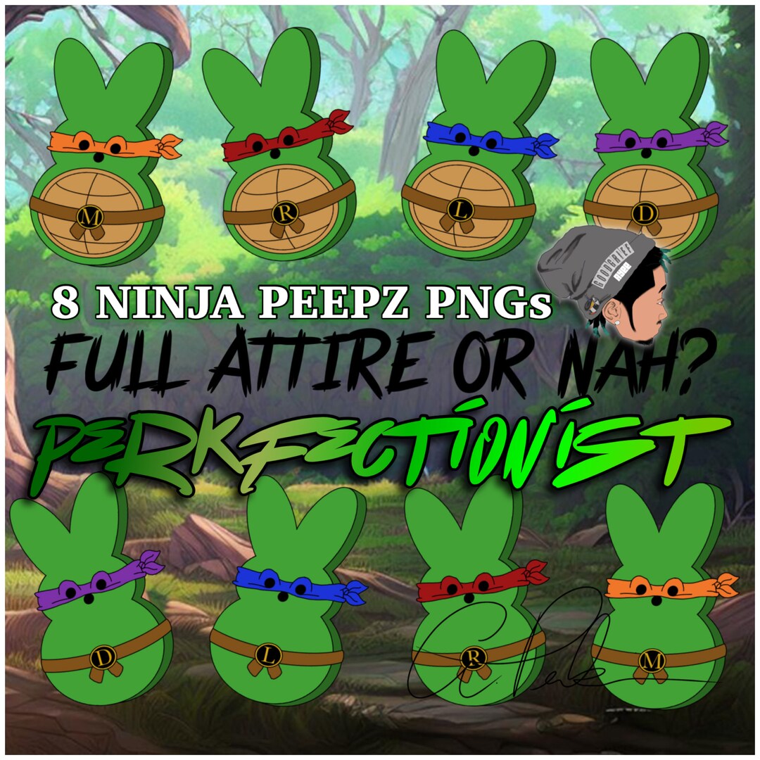 8 Ninja Peepz Pngs - Etsy