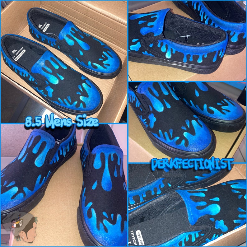 Blue Water Drippin Kixwet Edition 8.5 Men’s Size Unisex Wear - Etsy