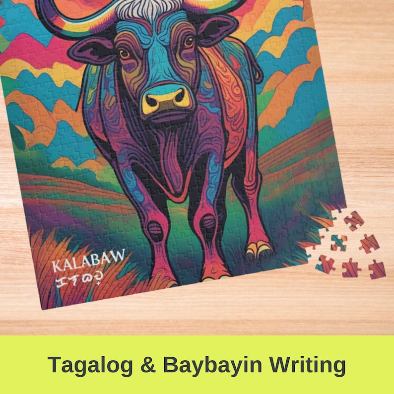 Colorful Carabao Puzzle for Pinoy Puzzlers | Filipino Family Gift ...