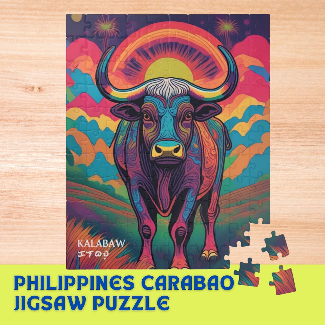 Colorful Carabao Puzzle for Pinoy Puzzlers | Filipino Family Gift ...