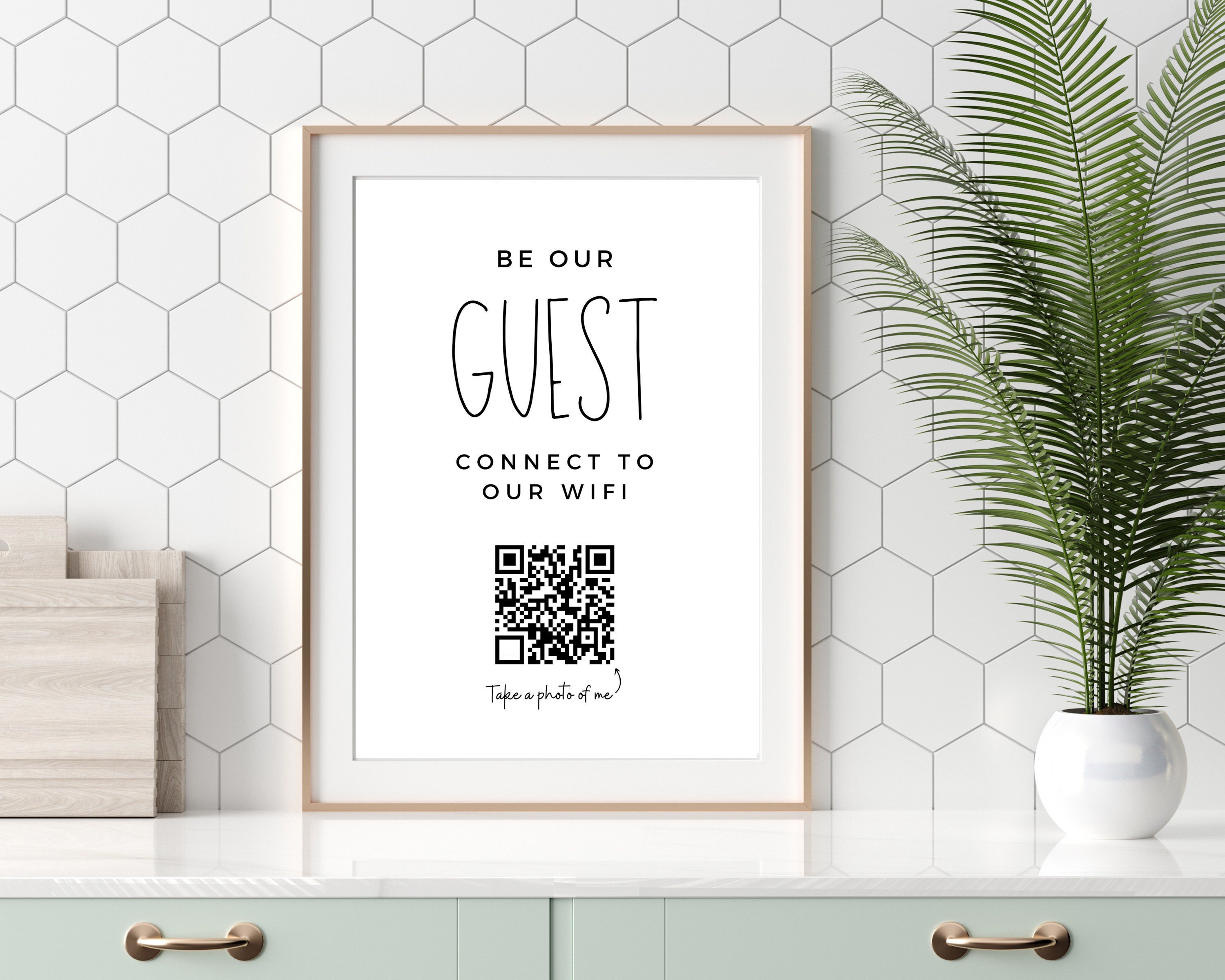 Wifi QR Code Print 4 Designs To Choose From Wifi Print QR | Etsy