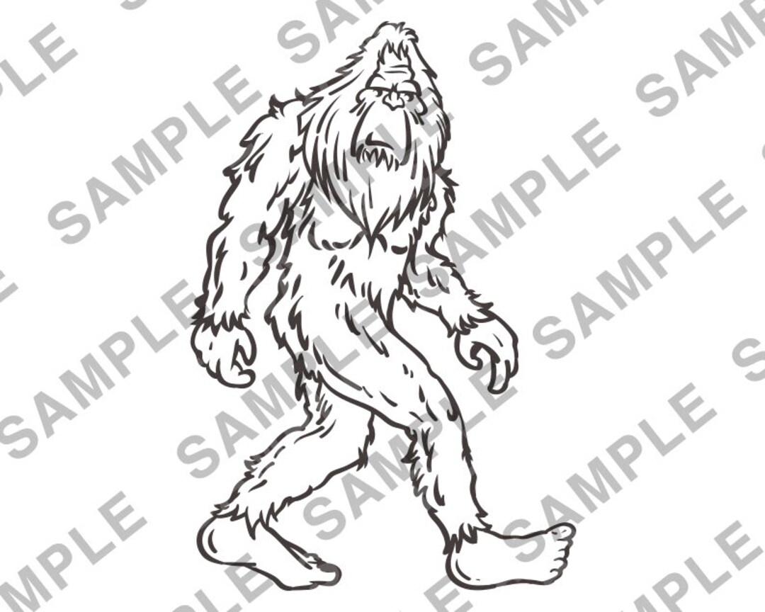 Bigfoot Svg, Yeti Svg, Sasquatch Svg, Big Foot Svg, Clipart Mascot ...