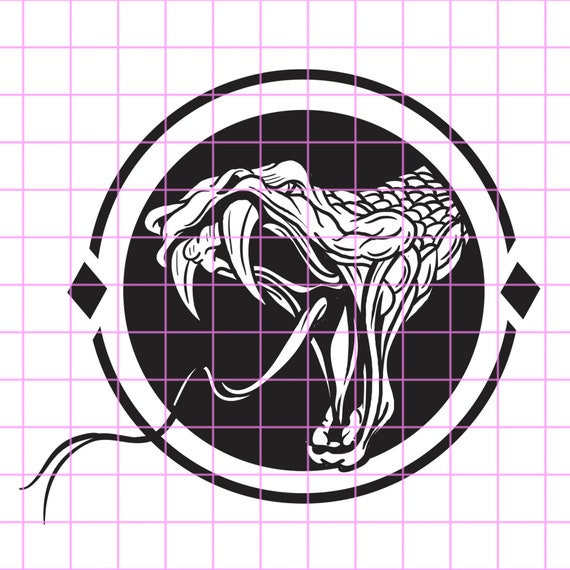 Snake Bite Head Teeth Diamondback Rattle Reptile Svg Eps - Etsy