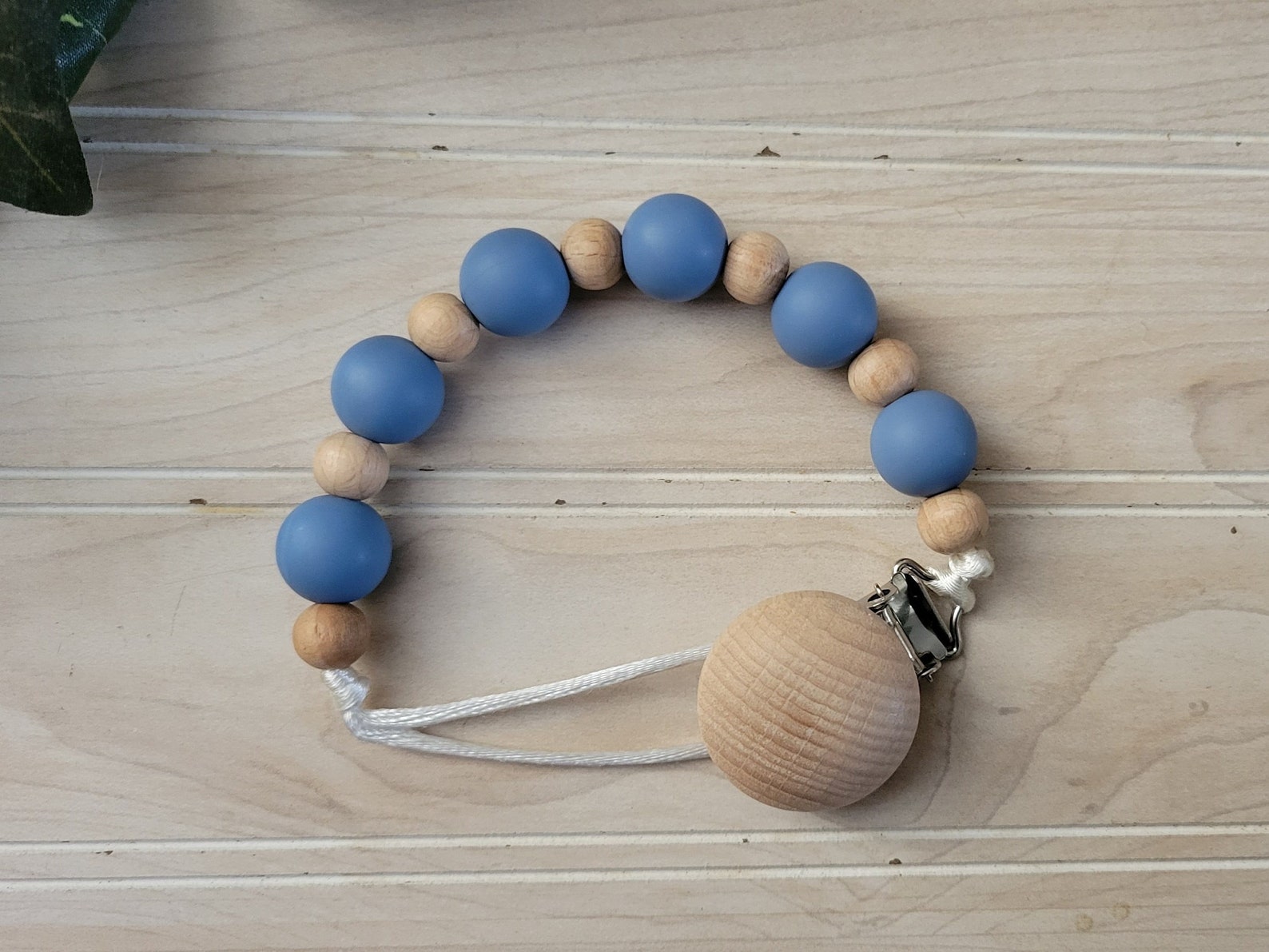 Silicone and Wood Pacifier Clip - Etsy