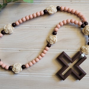 Silicone Rosary, Baby and Childs First Rosary, Baptism Gift, Sensory ...