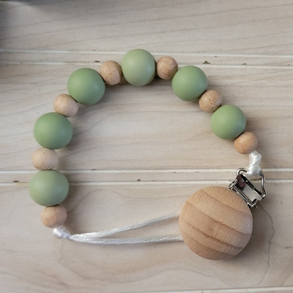 Wood Pacifier Clip - Etsy