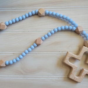 Silicone Beechwood Rosary, Baby and Child's First Rosary, Sensory Toy ...