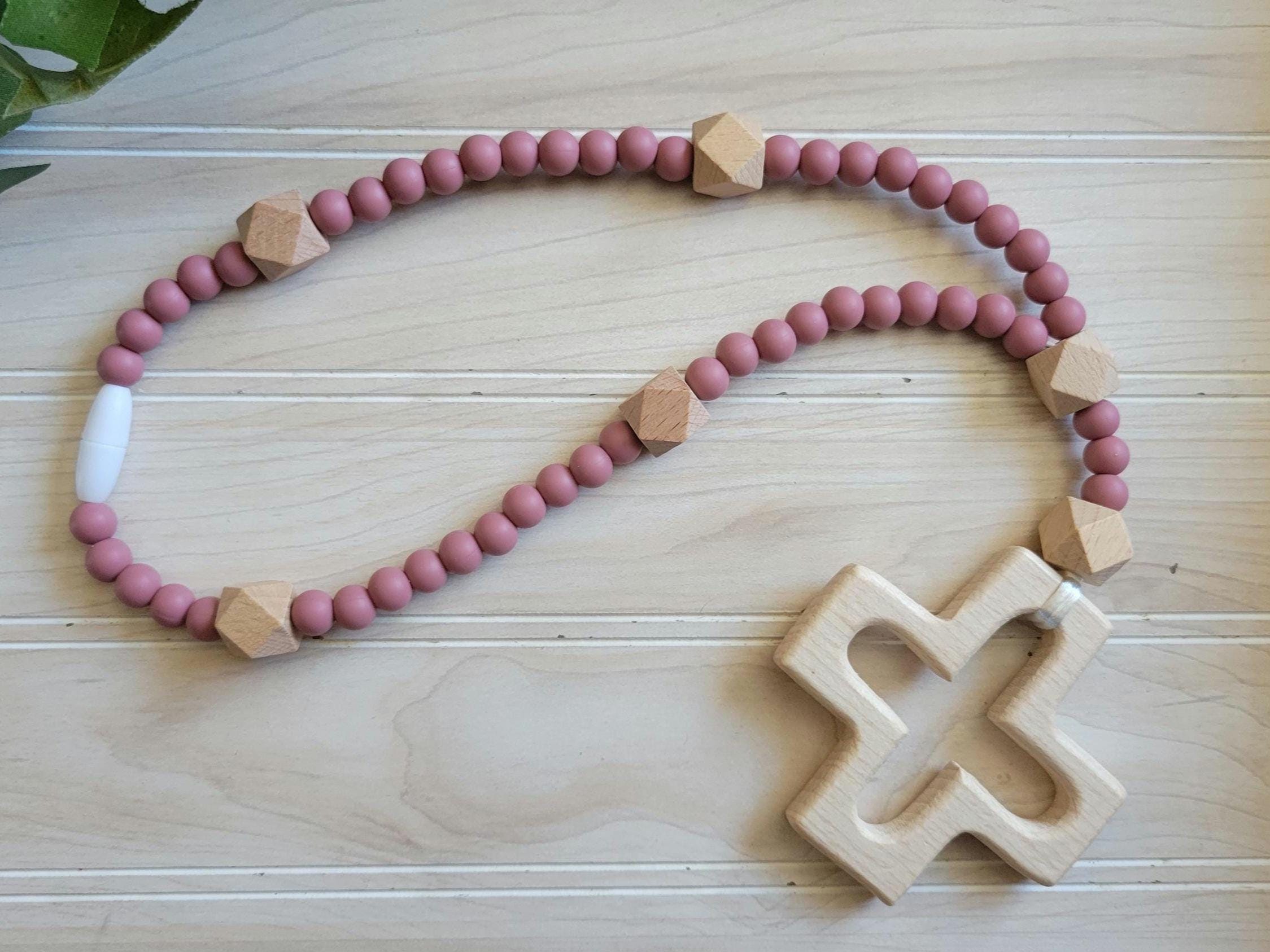 Silicone Beechwood Rosary, Baby and Child's First Rosary, Sensory Toy ...