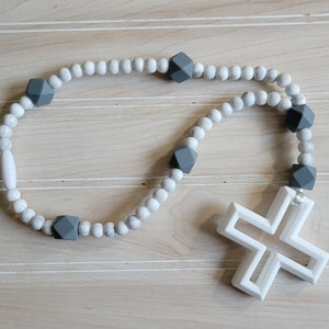 Silicone Rosary, Baby and Child's First Rosary, Baptism Gift, Sensory ...