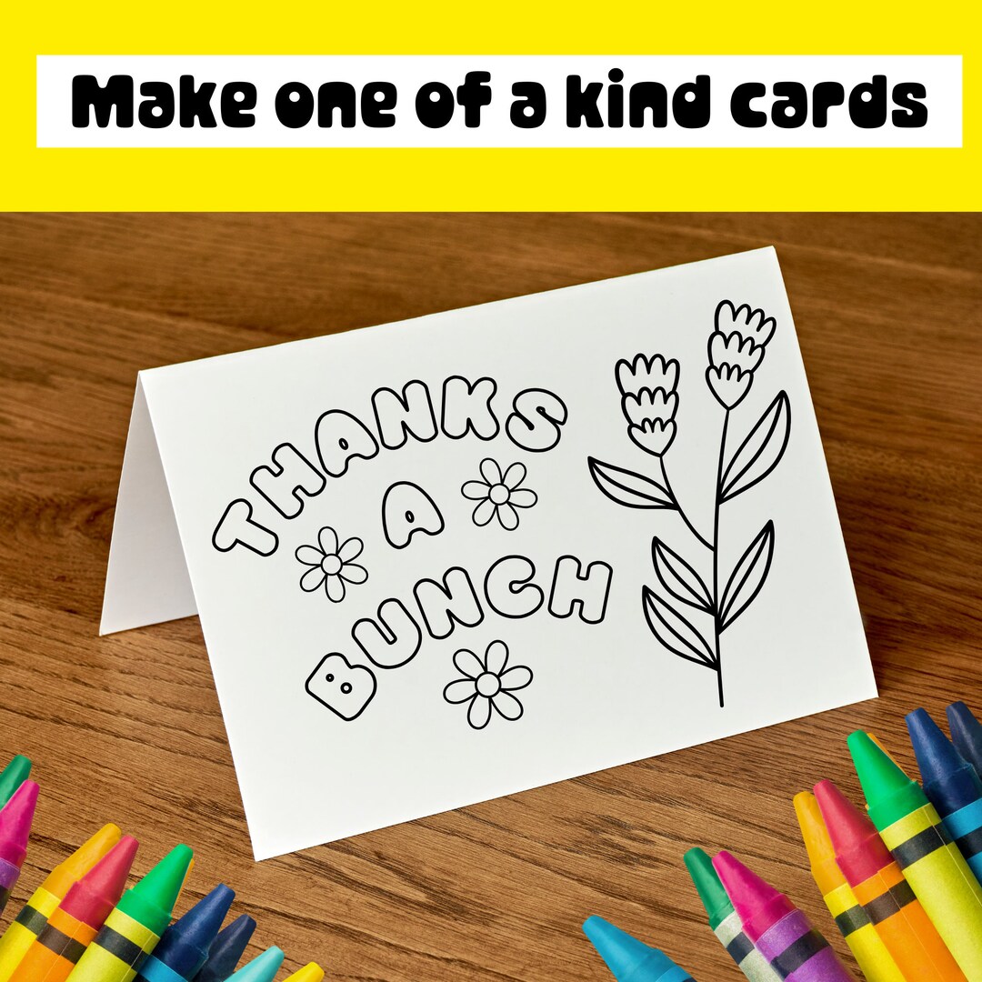 Thank You Card Coloring Page Printable Coloring Page Printable Thank ...