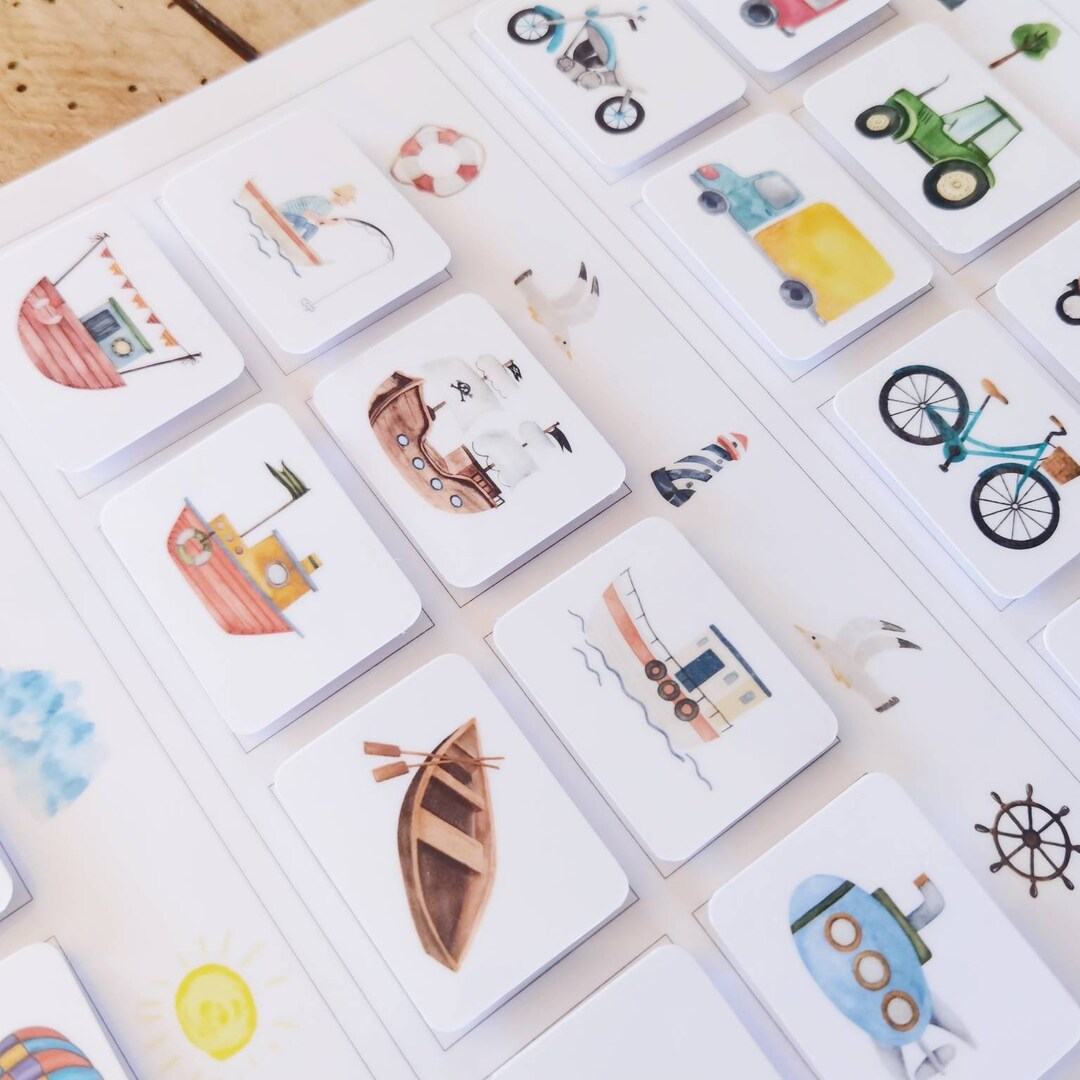 Transport Game, Montessori Sorting and Association Game - Etsy