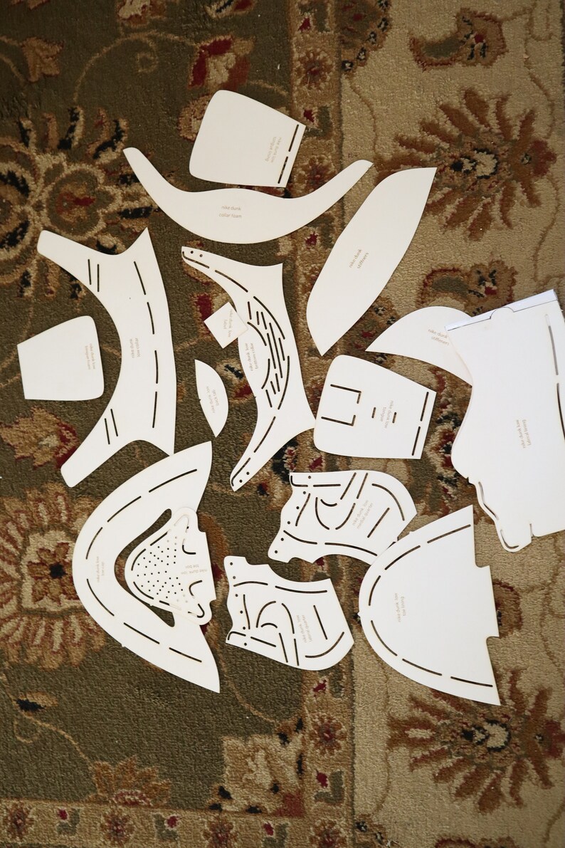 Sneaker Pattern DUNK LOW Shoemaking Pattern Make Your Own Custom Shoes ...