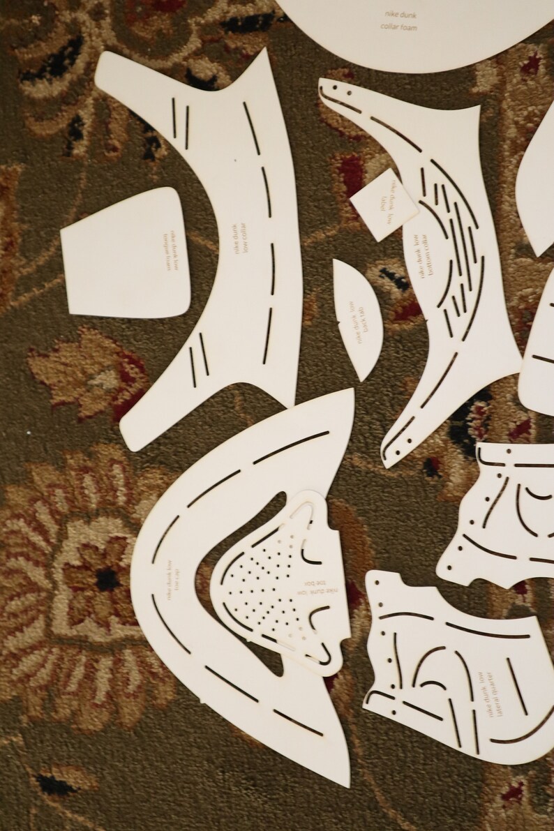 Sneaker Pattern DUNK LOW Shoemaking Pattern Make Your Own Custom Shoes ...