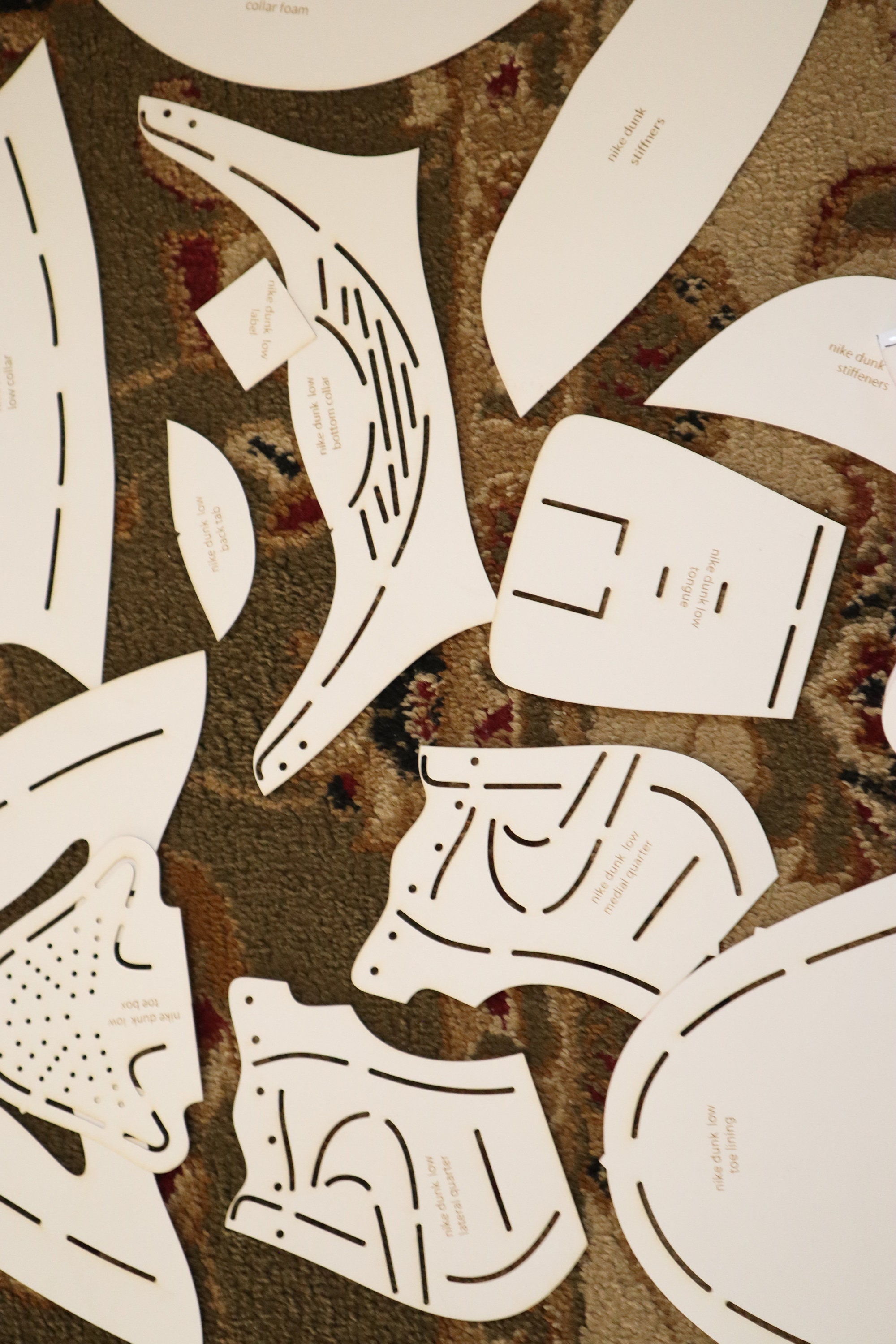 Sneaker Pattern DUNK LOW Shoemaking Pattern Make Your Own Custom Shoes ...