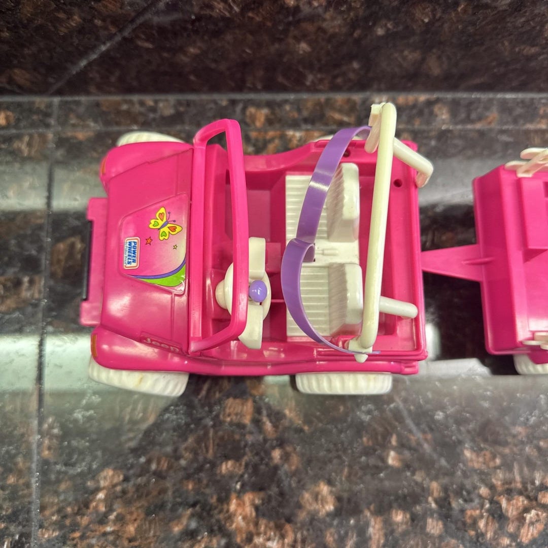 Barbie Power Wheels Kelly & Tommy Doll Jeep W/ Wagon Set 1997- WORKS ...