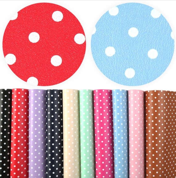 Dots Sheepskin Pattern Faux Leather Sheets Great for Bows and | Etsy