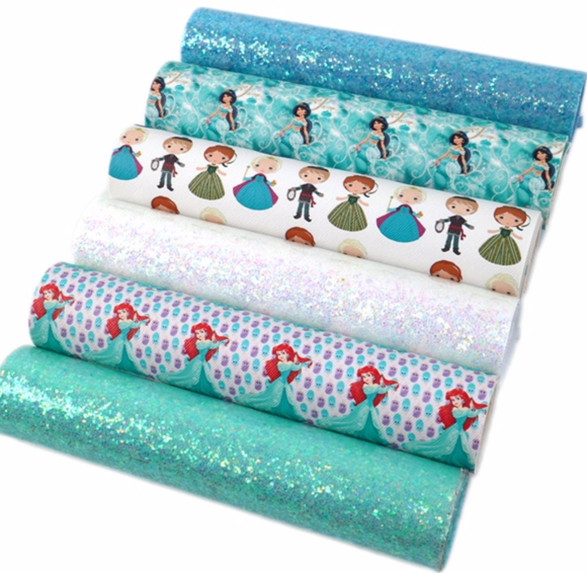 Princess Print Faux Leather Sheets Great for Bows and Earrings | Etsy