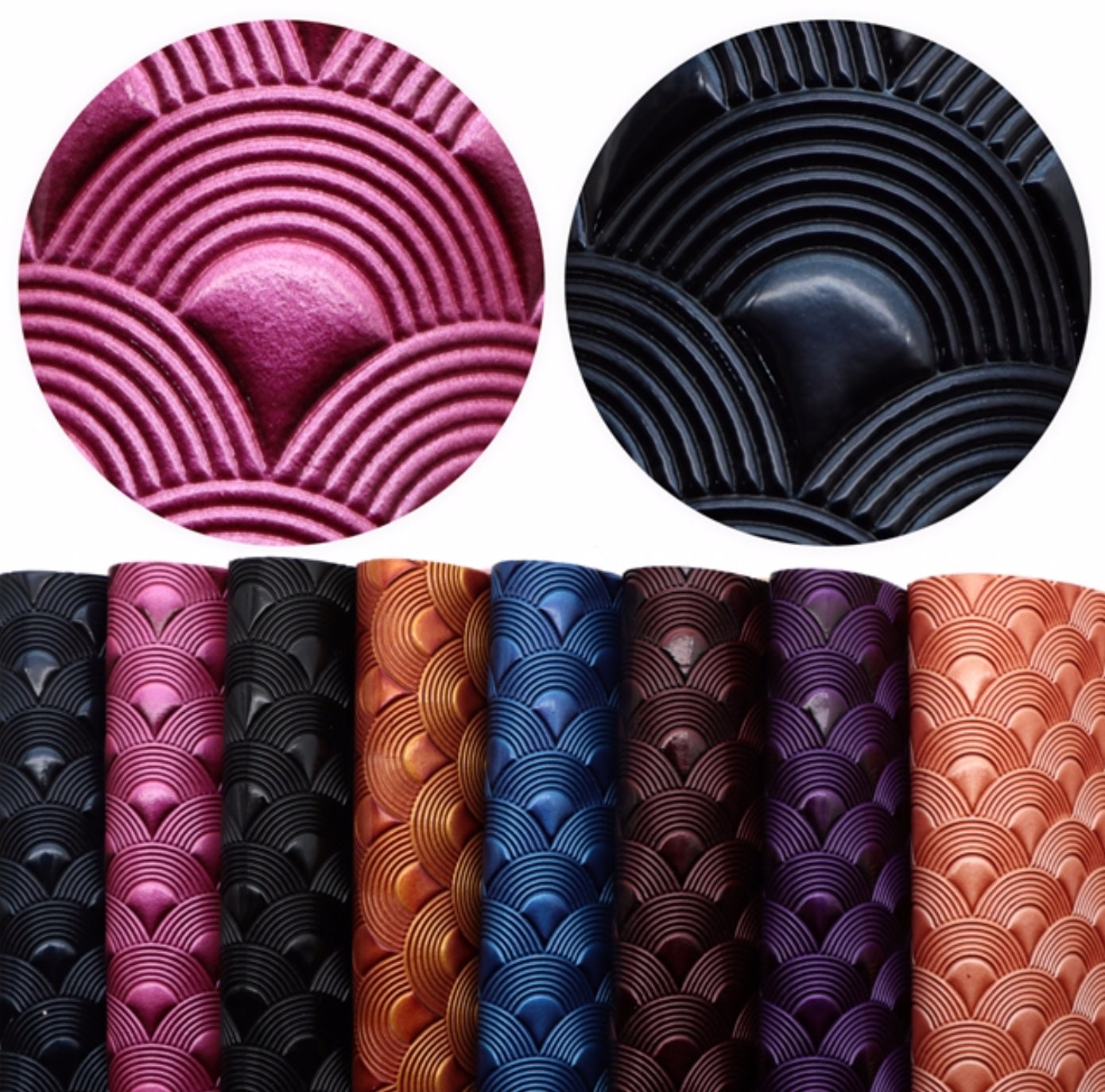 Fish Scales Faux Leather Sheets Great for Bows and Earrings - Etsy