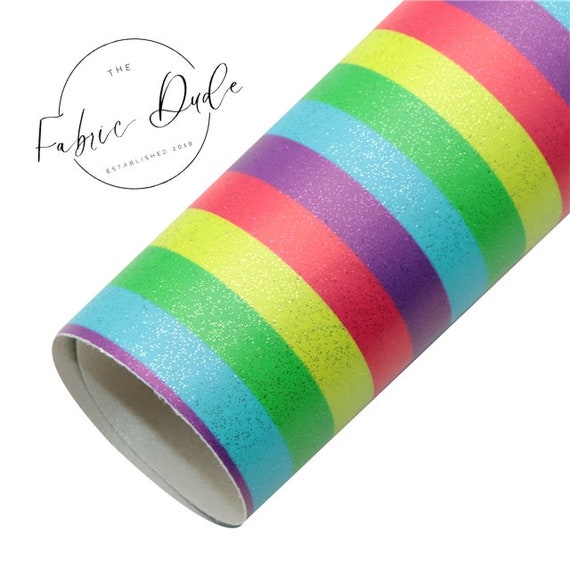 Rainbow Brite Glitter Smooth Sheet Great for Bows and Earrings - Etsy