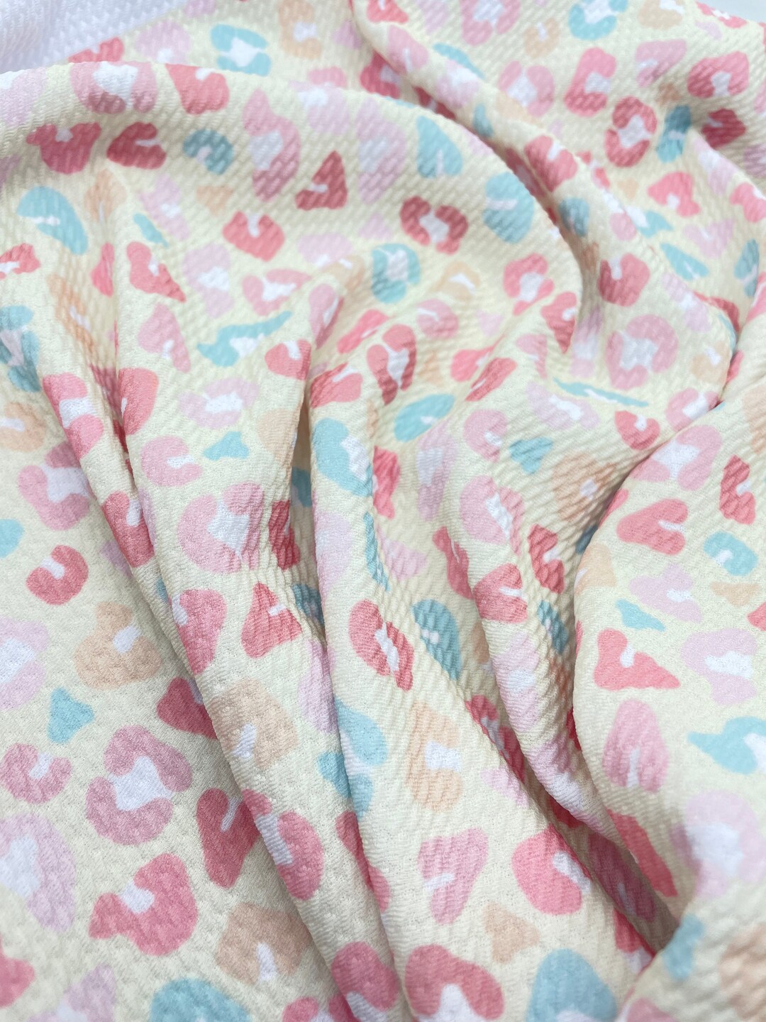Pastel Cheetah Print Textured Bullet Liverpool Fabric Thefabricdude - Etsy
