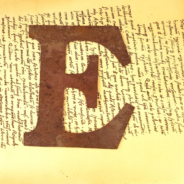Rusted Metal Letters - Etsy