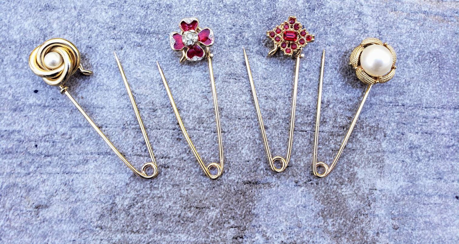 Decorative Safety Pin for clothing Beaded Charm Safety Pin | Etsy