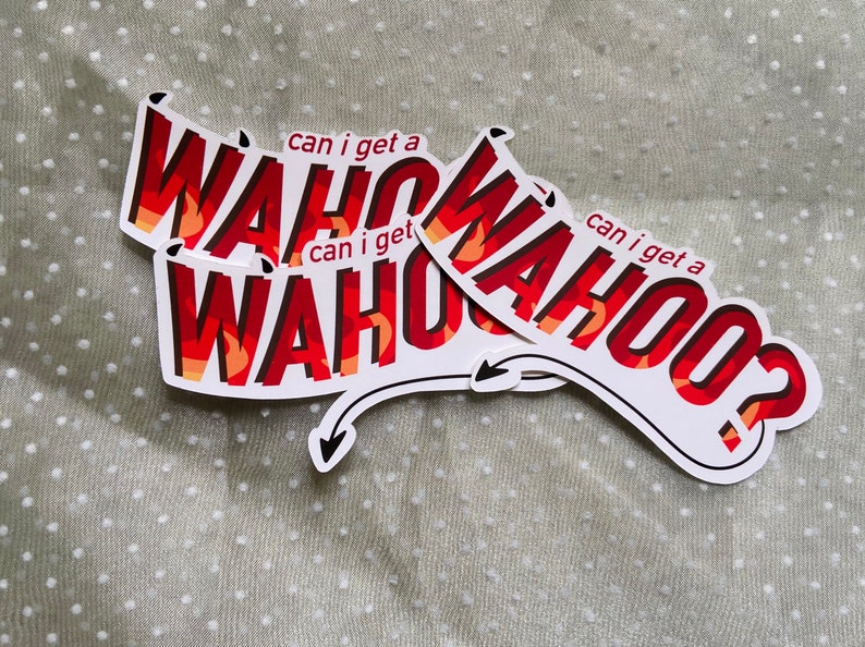 Good Omens can I Get A Wahoo Sticker - Etsy