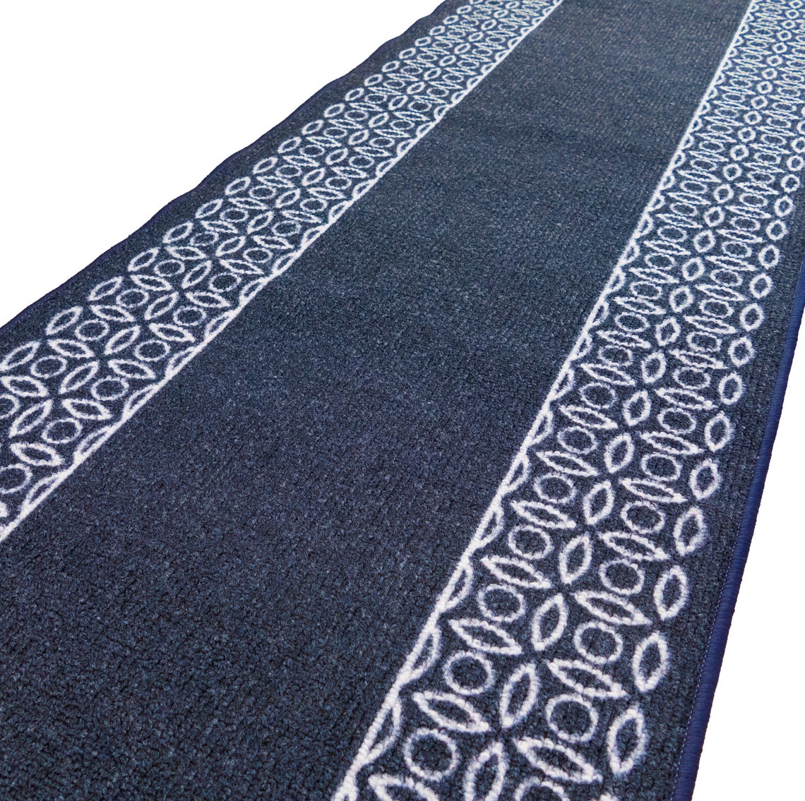 Navy Blue Rug Runner: Non-slip Low Pile, Custom Size - Etsy