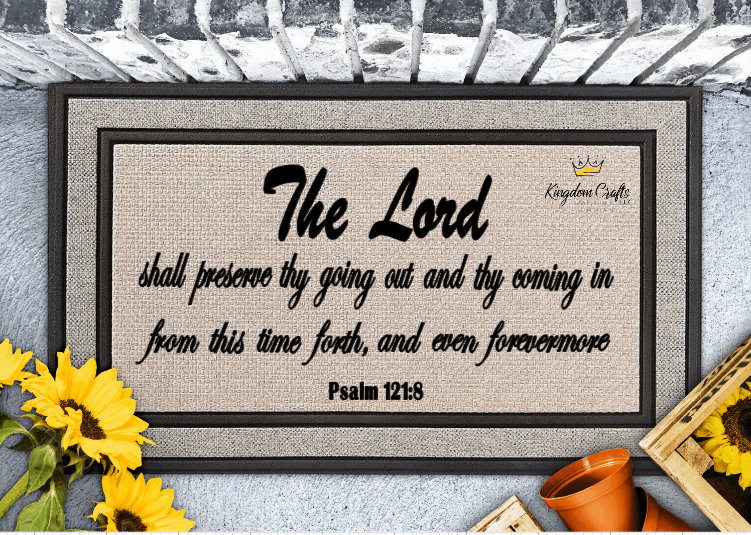 Bible Verse Mat/door Mat/doormat/family Doormat/the Lord Shall Preserve ...
