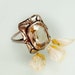 Antique Austrian Secessionist Natural Citrine 800 Silver Ring Attrib ...