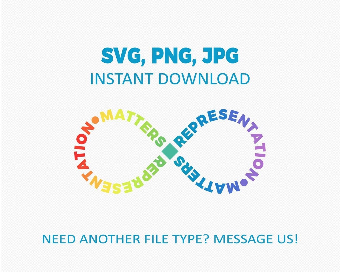 Autism Acceptance Rainbow Infinity Symbol Autism SVG PNG Cut Files ...